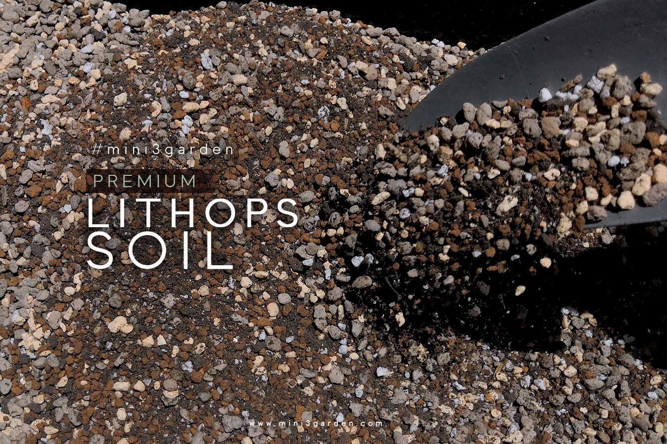 ดินปลูกไลทอป สูตรพรีเมี่ยม (Premium Lithops Soil Mix) – Mini3garden